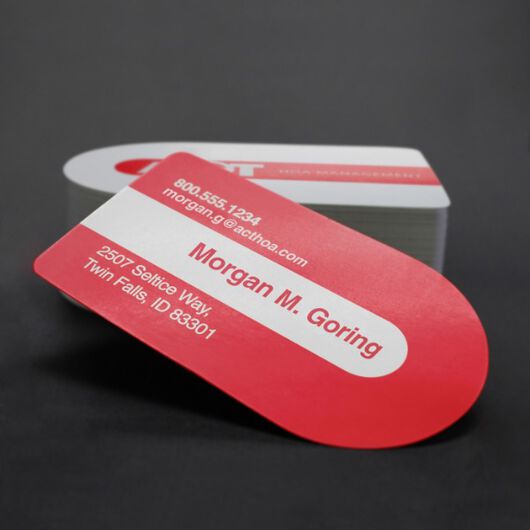 Half-Circle Business Cards - Printed on Premium Cardstock | UPrinting