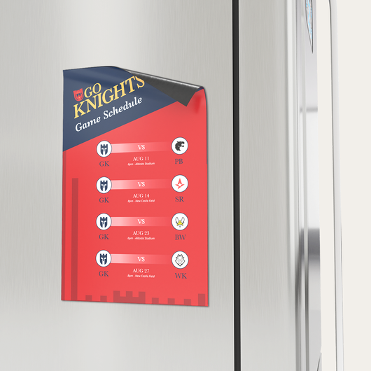 Sports Schedule Magnets – Custom Promotional Sports Magnets | UPrinting