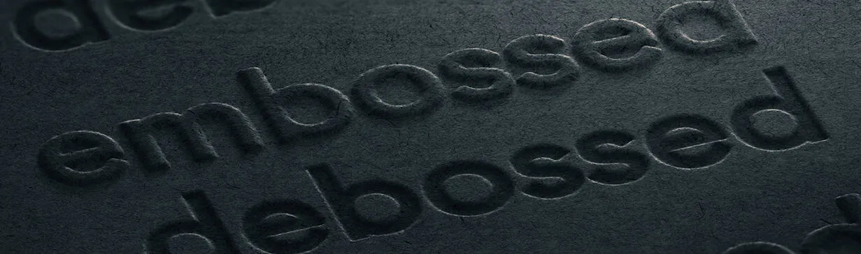 Difference Between Embossed & Debossed | UPrinting