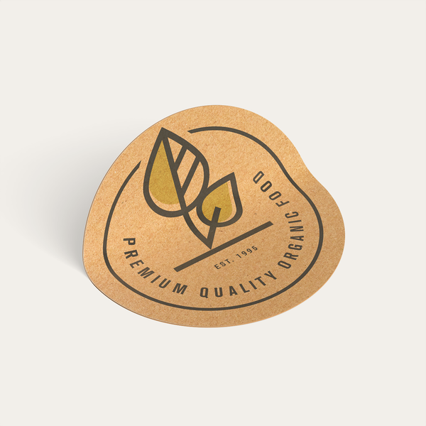 Brown Kraft Labels Templates Custom Kraft Paper Labels Design Printing