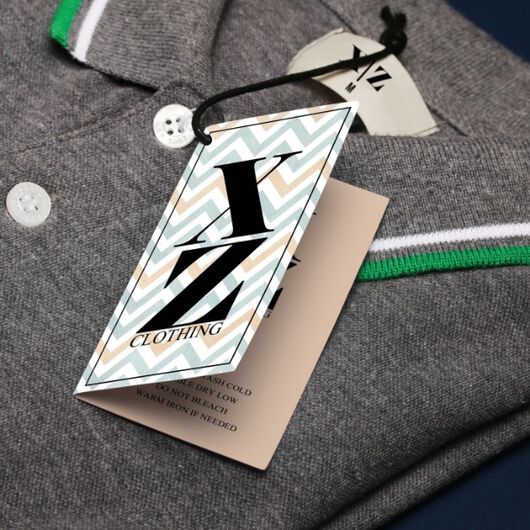 Folded Hang Tags - Extra Space for Branding | UPrinting